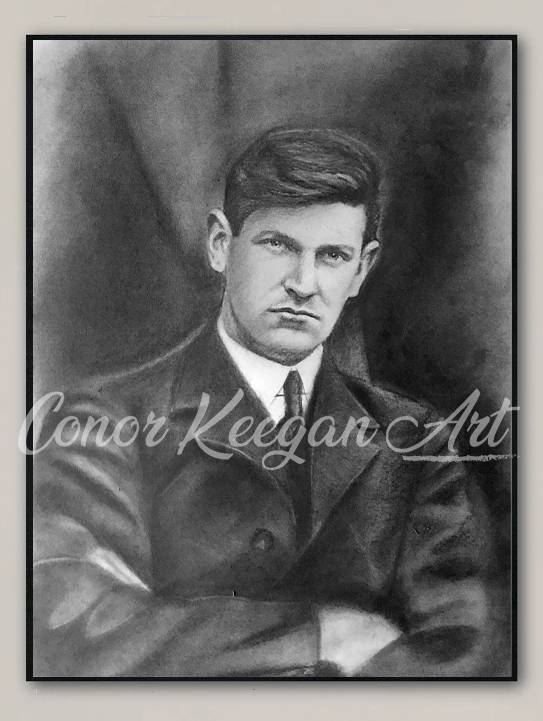 Original Michael Collins Pencil Portrait - Buy Pencil Portrait Art ...
