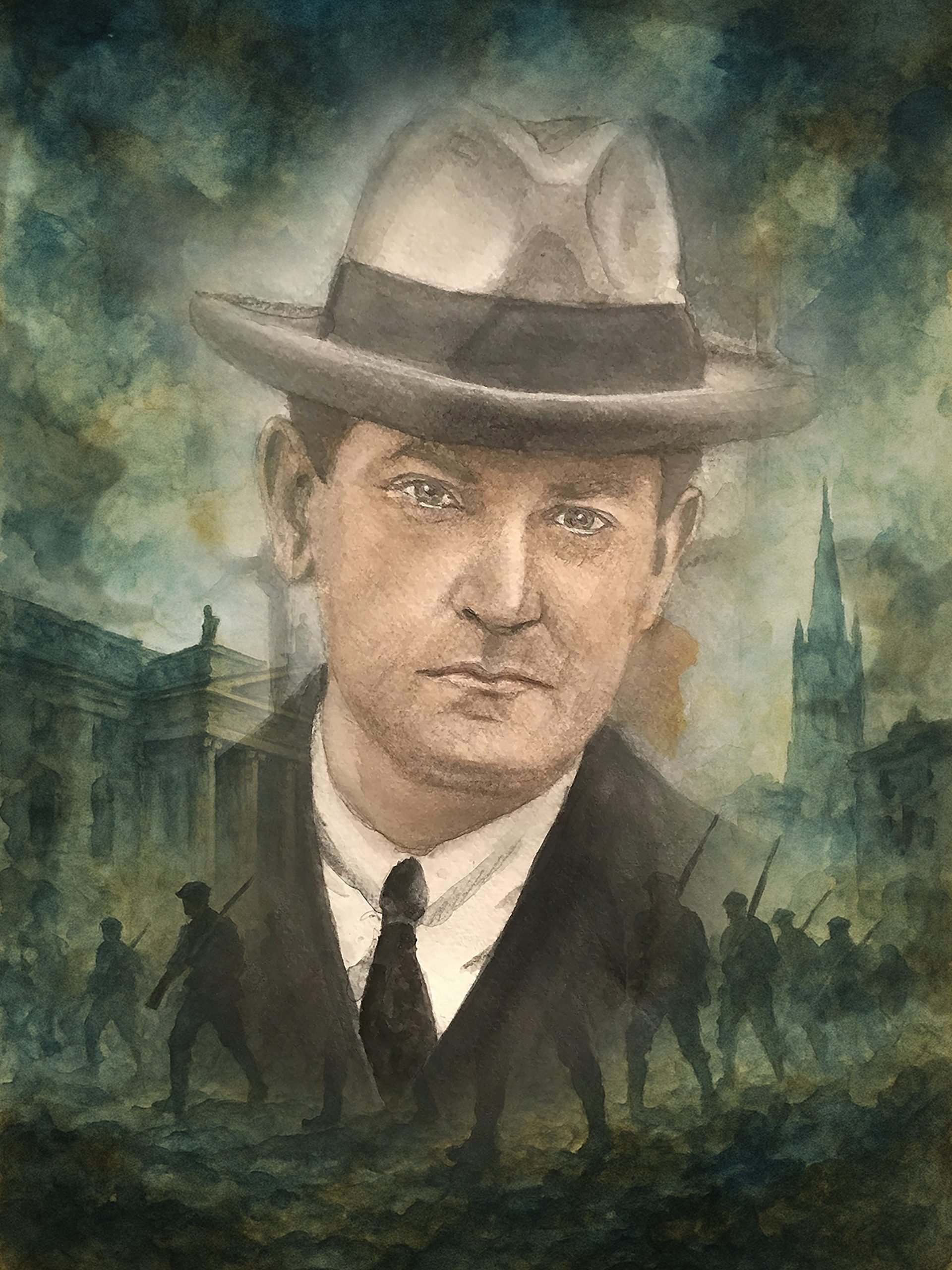 Michael Collins Designed Portrait Art Gift Print - Buy Pencil Portrait ...
